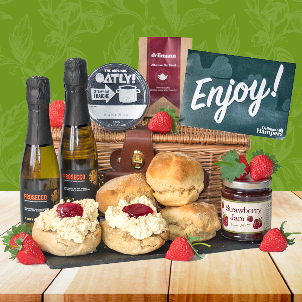 Vegan Prosecco Cream Tea Gift | Free Delivery & Gift Message